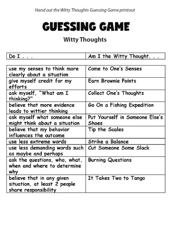 Encourage fun while learning CBT skills - On Second Thought: from Iffy ...